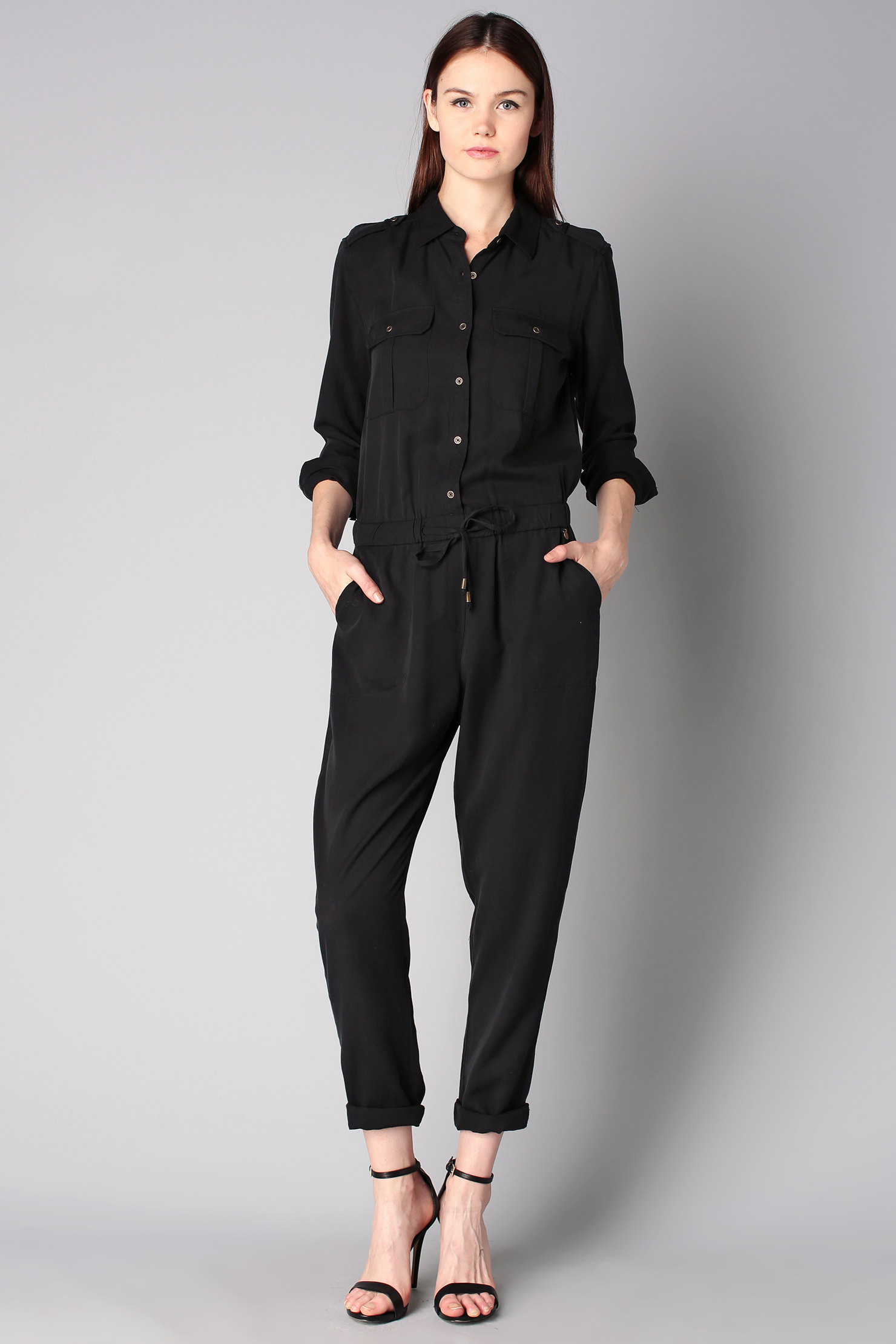 Pepe jeans Jumpsuit in Gray | Lyst