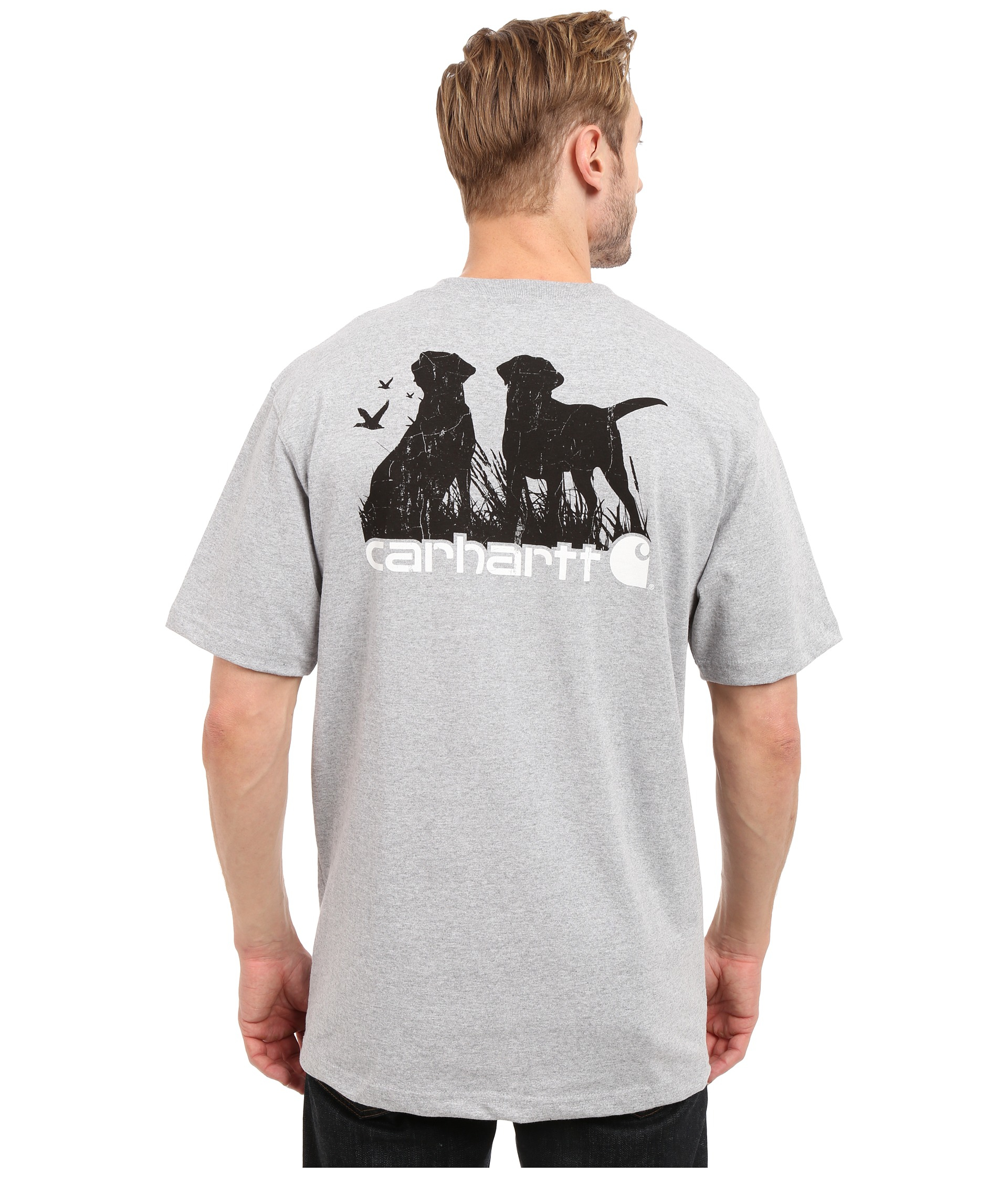 Carhartt Workwear Graphic Hunting Dogs Short Sleeve T-shirt in White ...