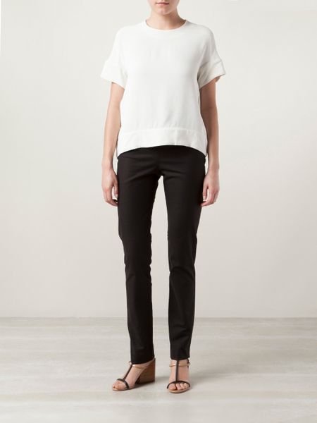 Ter Et Bantine Short Sleeve Blouse in White | Lyst