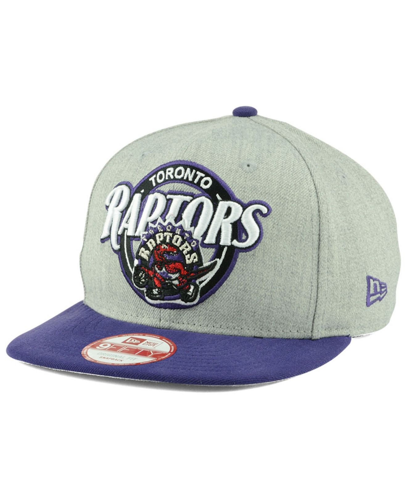 Ktz Toronto Raptors Hwc Custom Closer 9fifty Snapback Cap in Gray for ...