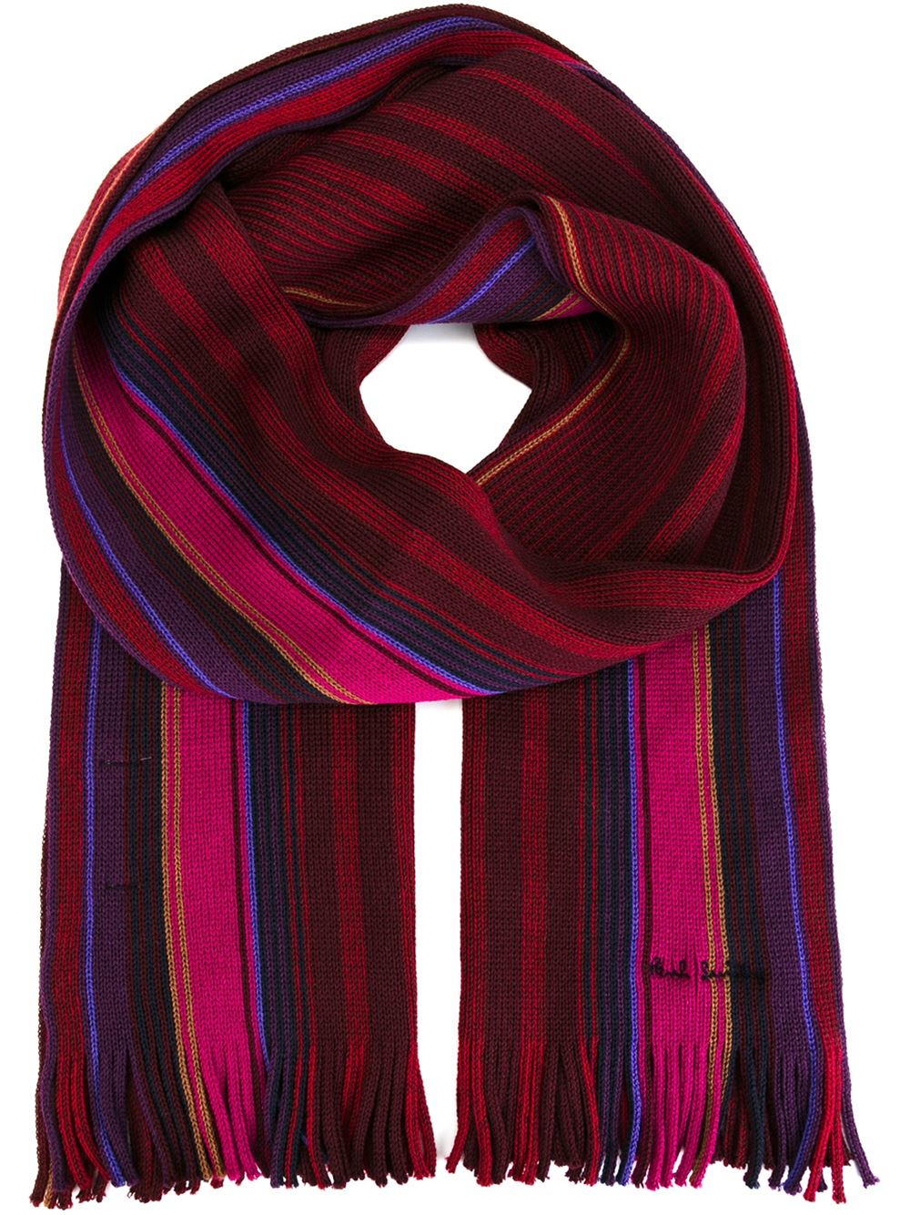 Paul smith Striped Scarf in Purple for Men (multicolour) | Lyst