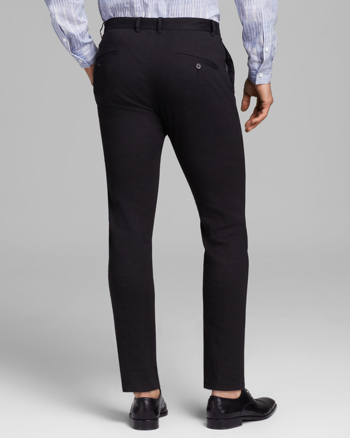 Lyst - Elie tahari Bennet Stretch Linen Pants in Black for Men