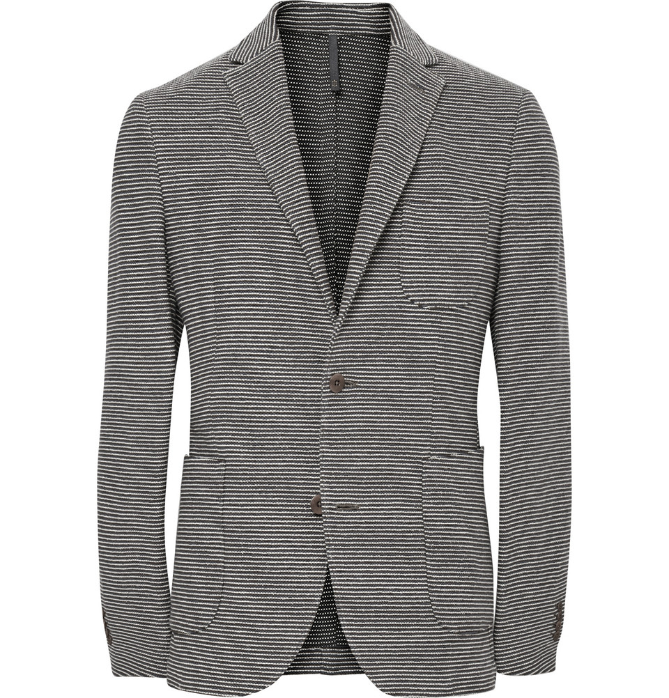 Lyst - Incotex Montedoro Giacco Slim-Fit Unstructured Knitted Cotton ...