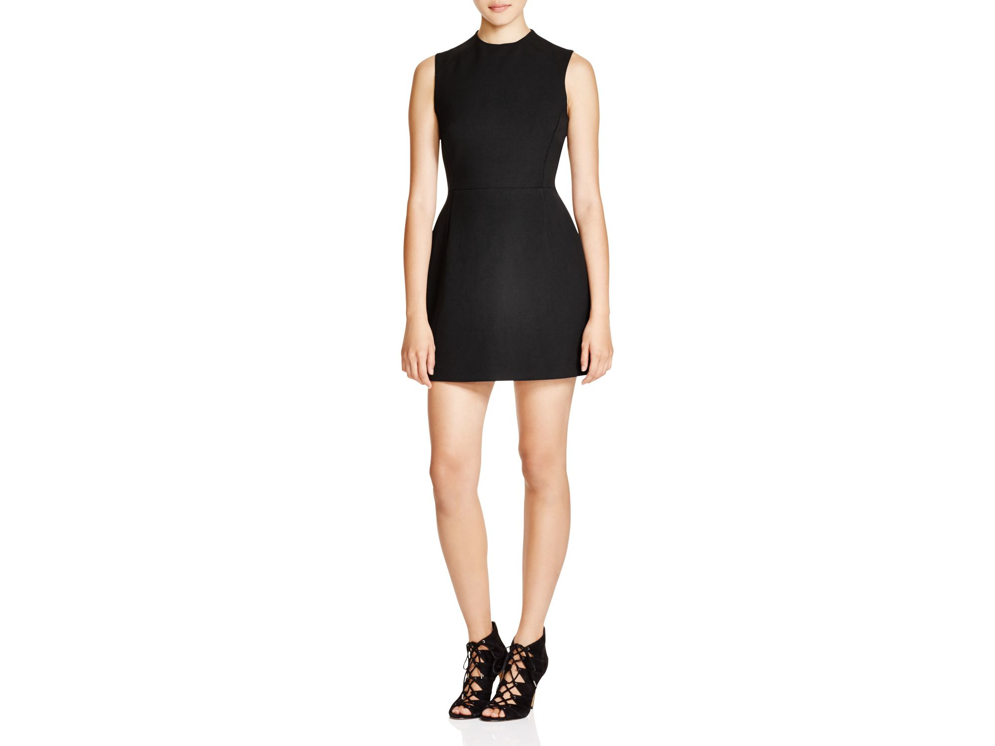 Lyst - French Connection Sundae Mini Sheath Dress in Black