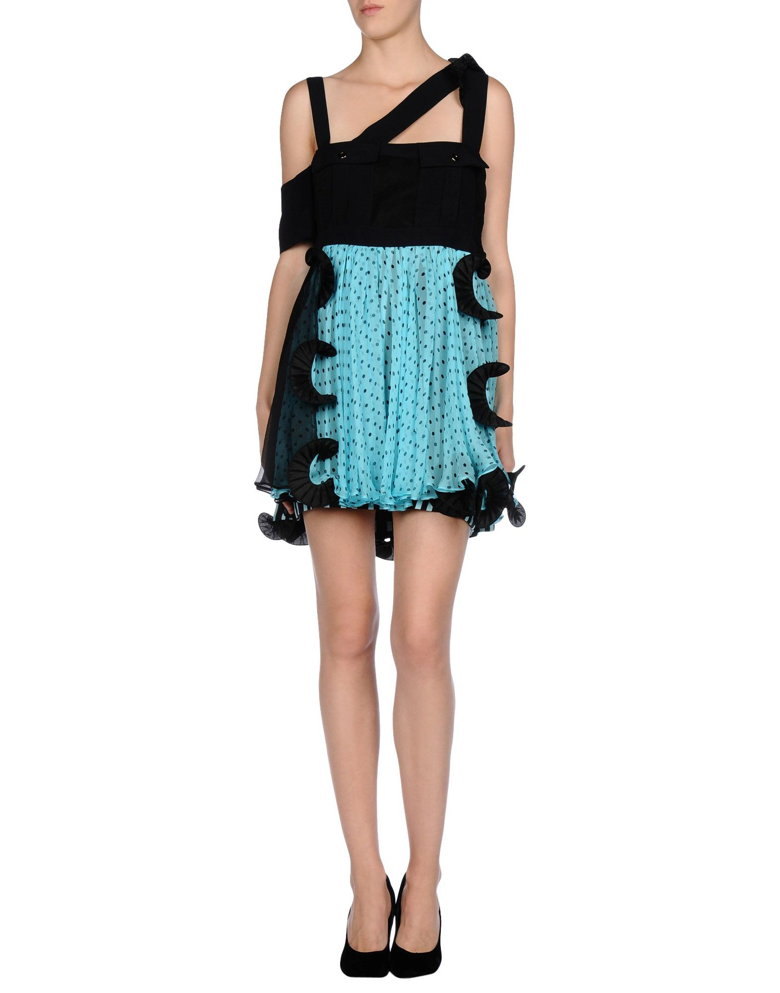 Lyst - Emanuel Ungaro Short Dress in Blue