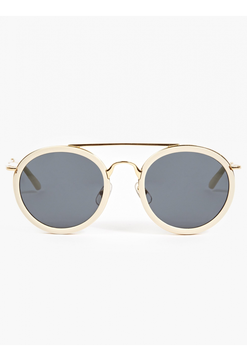 Dries Van Noten Mens Bone Round Aviator Sunglasses In Beige For Men Lyst
