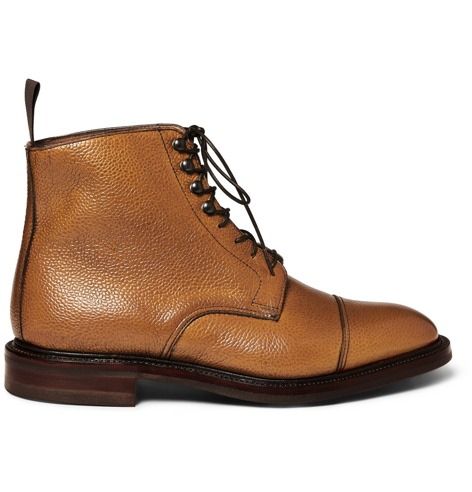 Lyst - Kingsman George Cleverley Leather Lace-Up Boots in Brown for Men