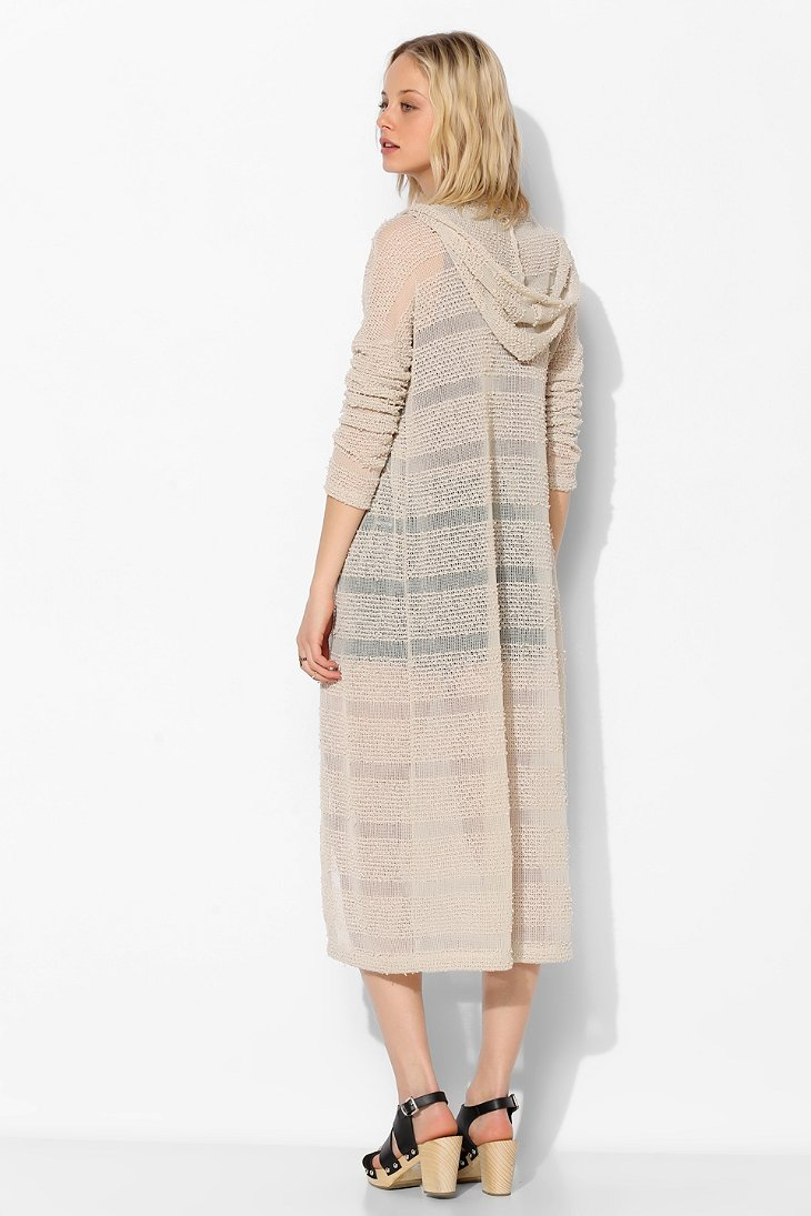 Maxi length cardigan sweater with hood pattern – Women’s Cardigans ...