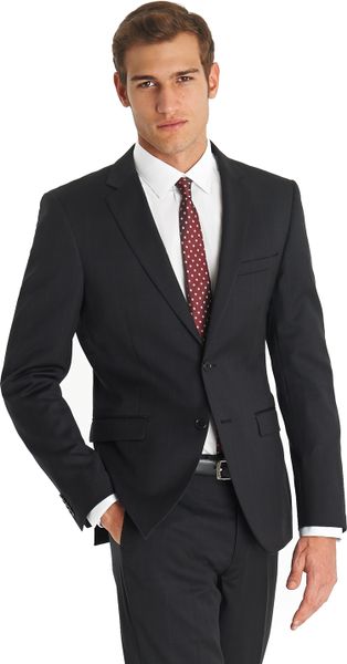 Dkny Slim Fit 2 Piece Check Suit Black in Black for Men | Lyst