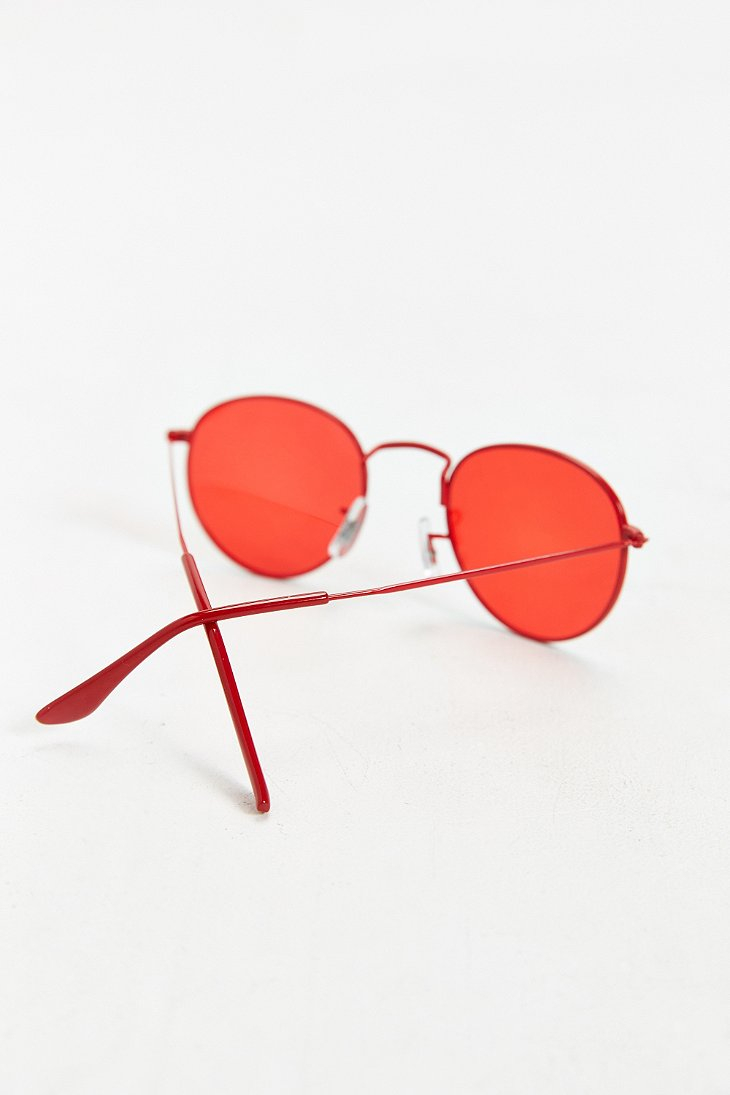 Red Tinted Sunglasses Aviator