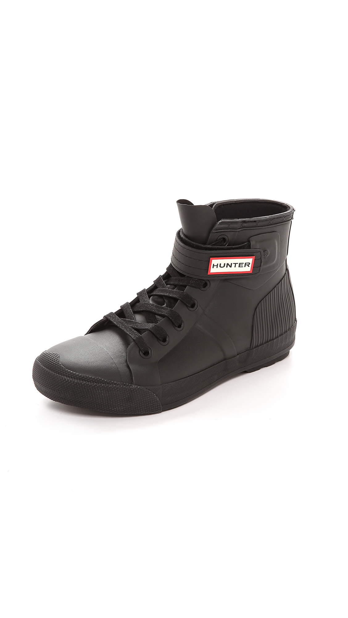 Lyst - Hunter Original Rubber High Top Sneakers in Black for Men