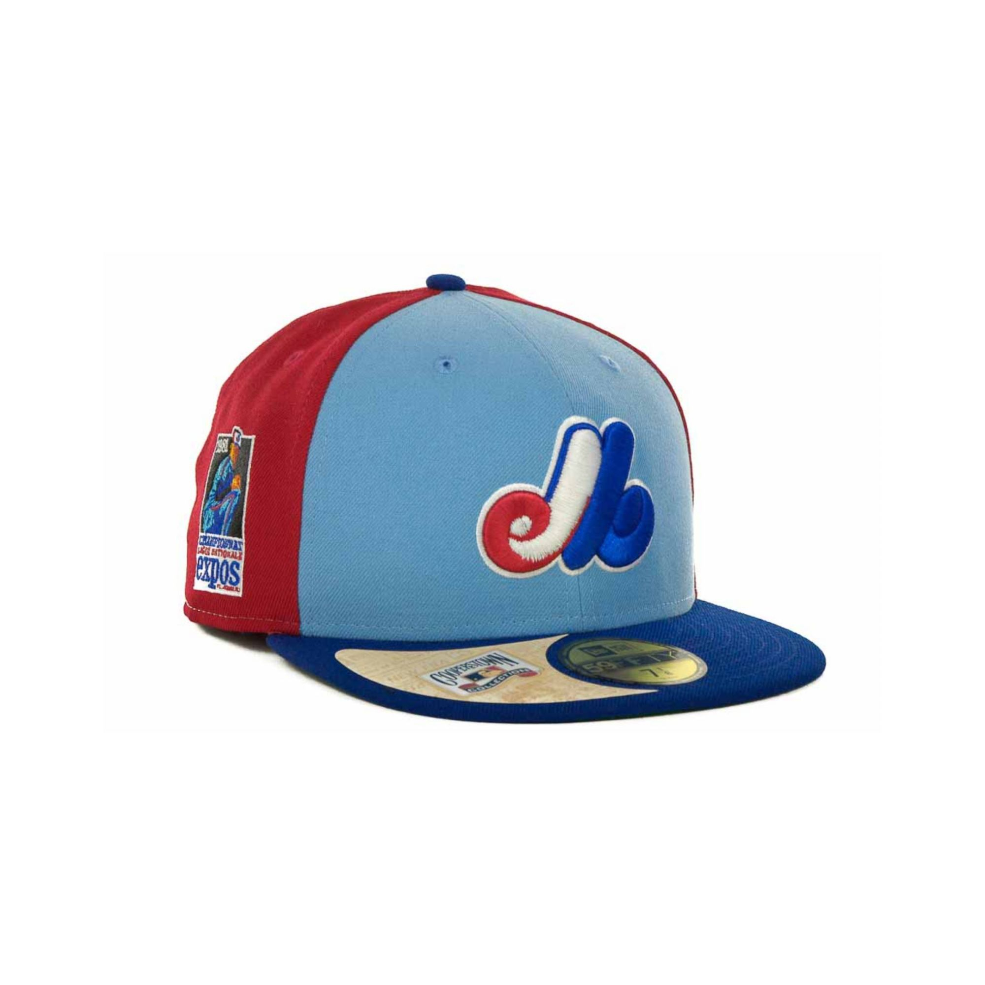 Ktz Montreal Expos Cooperstown Patch 59fifty Cap in Blue for Men | Lyst