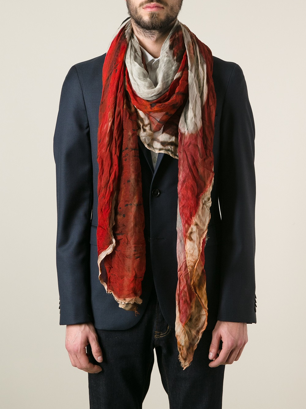 Lyst - Faliero Sarti Dali Print Scarf in Red for Men