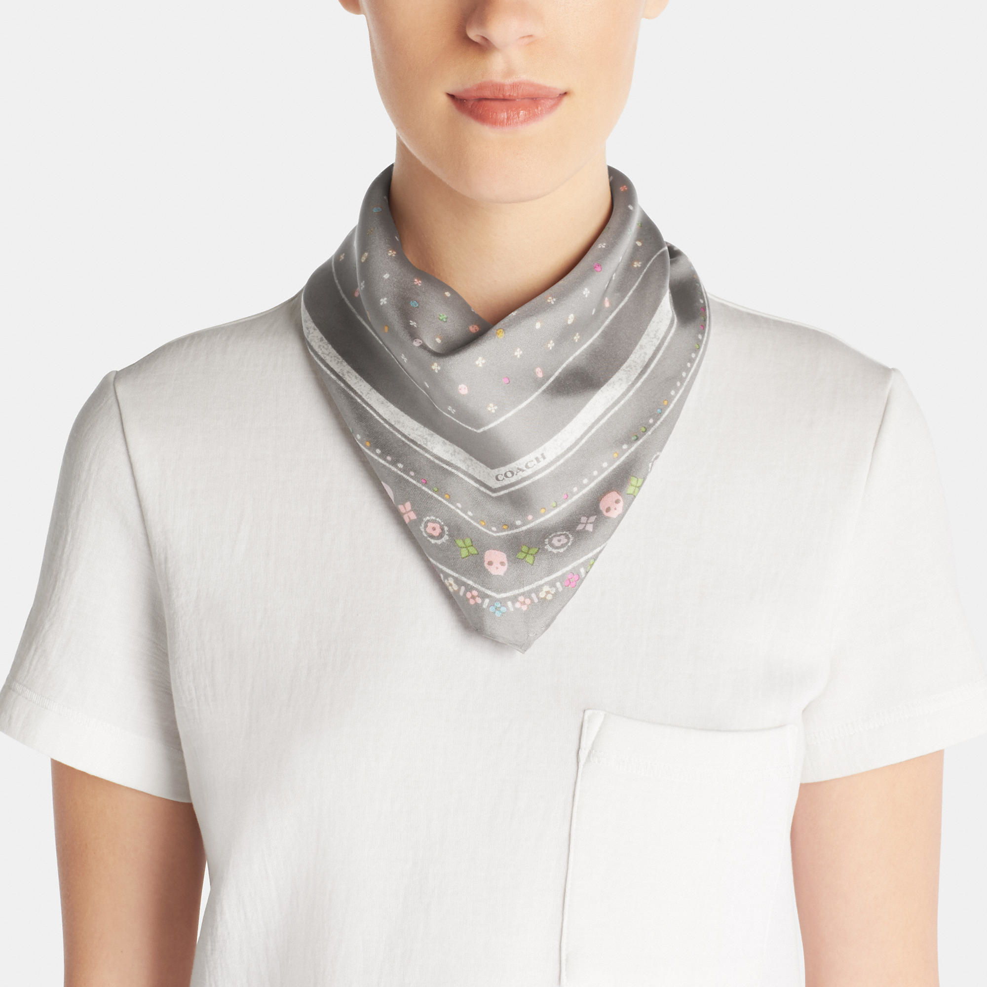 Coach Floral Purse Scarf | semashow.com