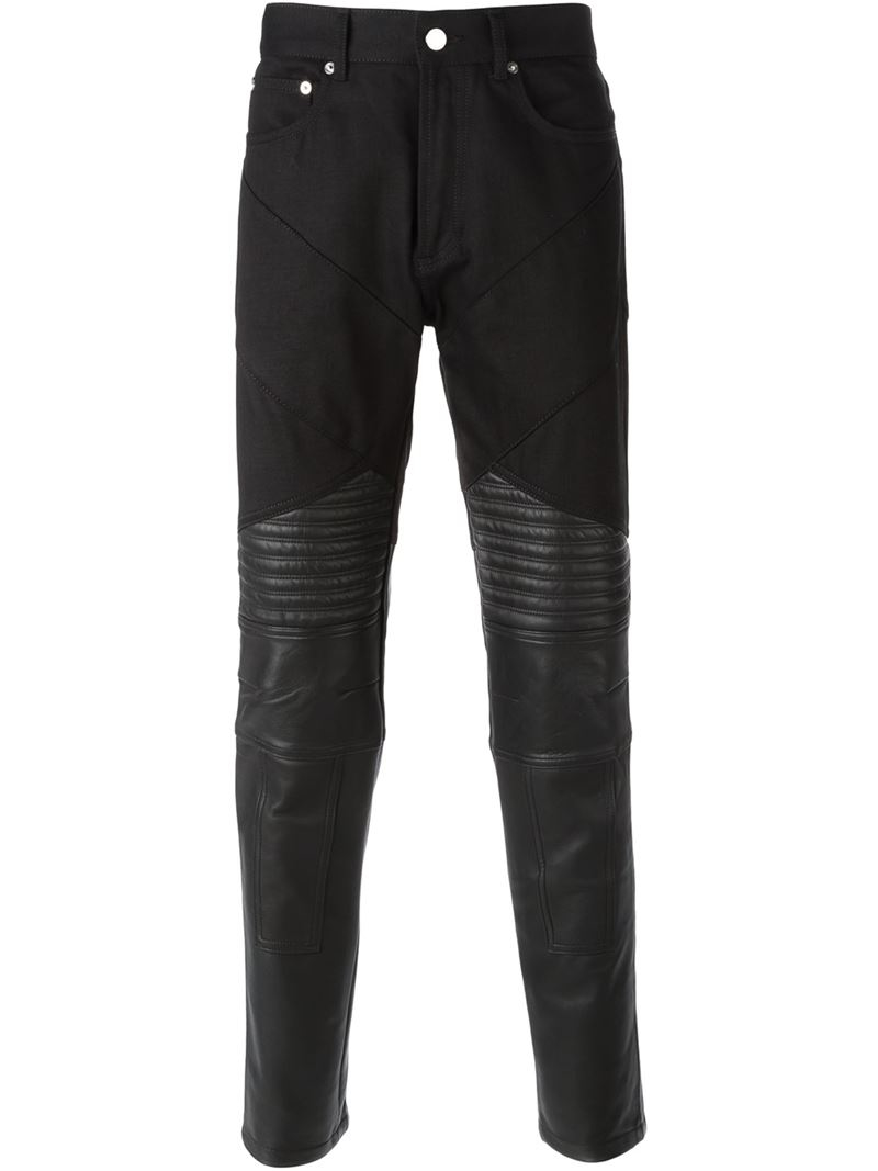 Lyst - Givenchy Paneled Slim Jeans in Black for Men