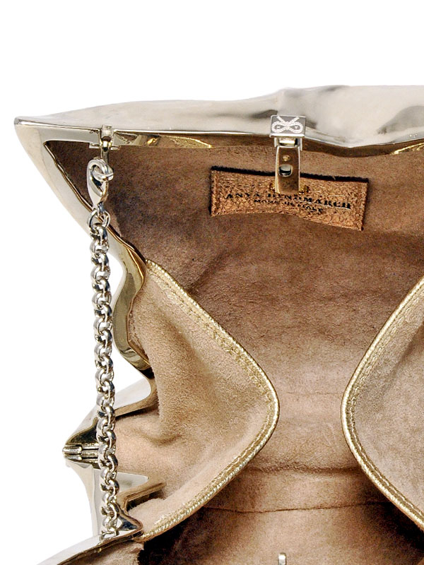 Lyst - Anya Hindmarch Crisp Packet Metal Clutch in Metallic