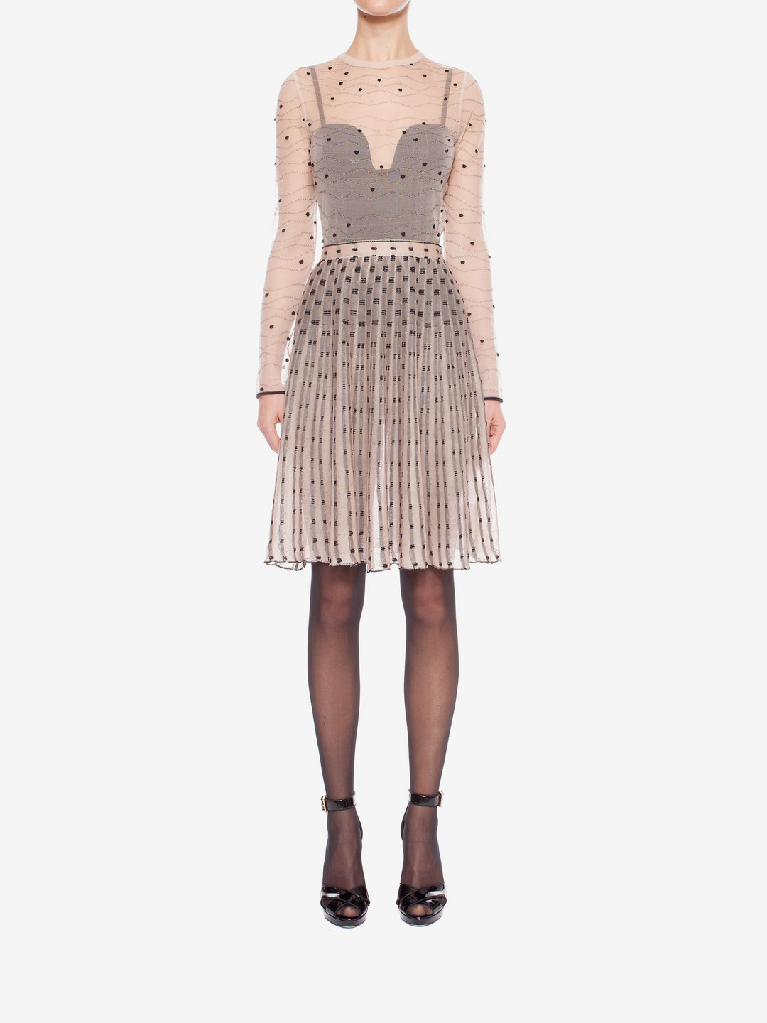Lyst - Alexander Mcqueen Knee Length A-line Skirt in Black