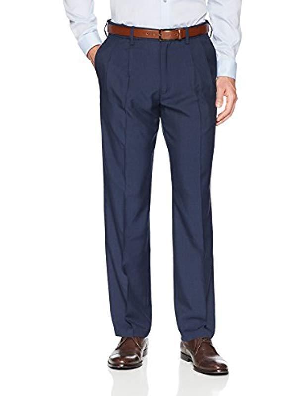 Franklin Tailored Standard Expandable Waist Classic-fit Pleated Dress ...