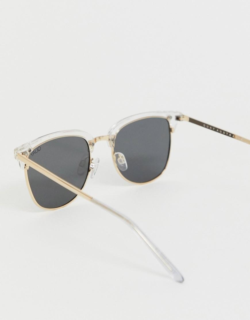 Quay Evasive Square Sunglasses In White In White For Men Lyst