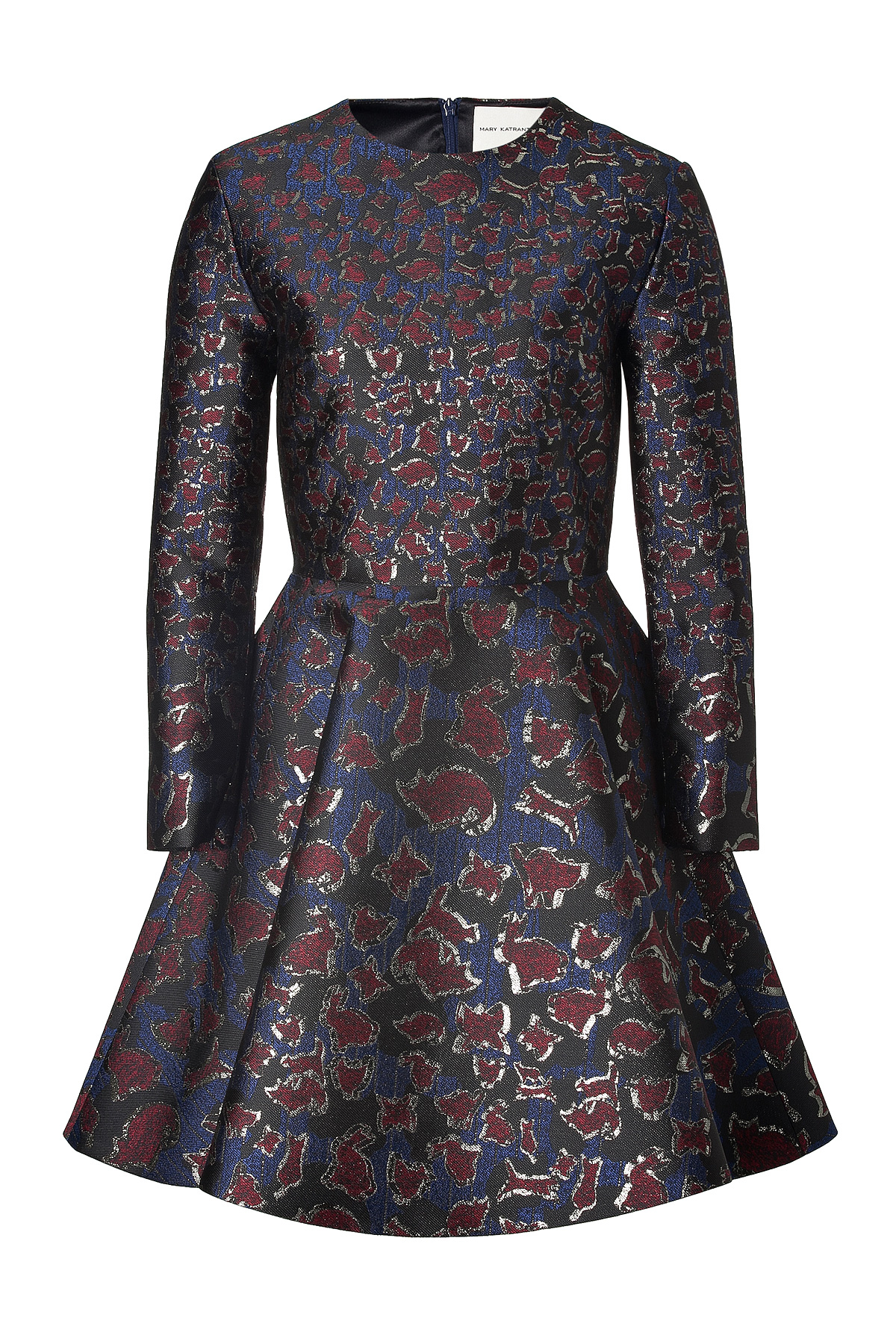 Mary katrantzou Silk-blend Animal Print Jacquard Cocktail Dress ...