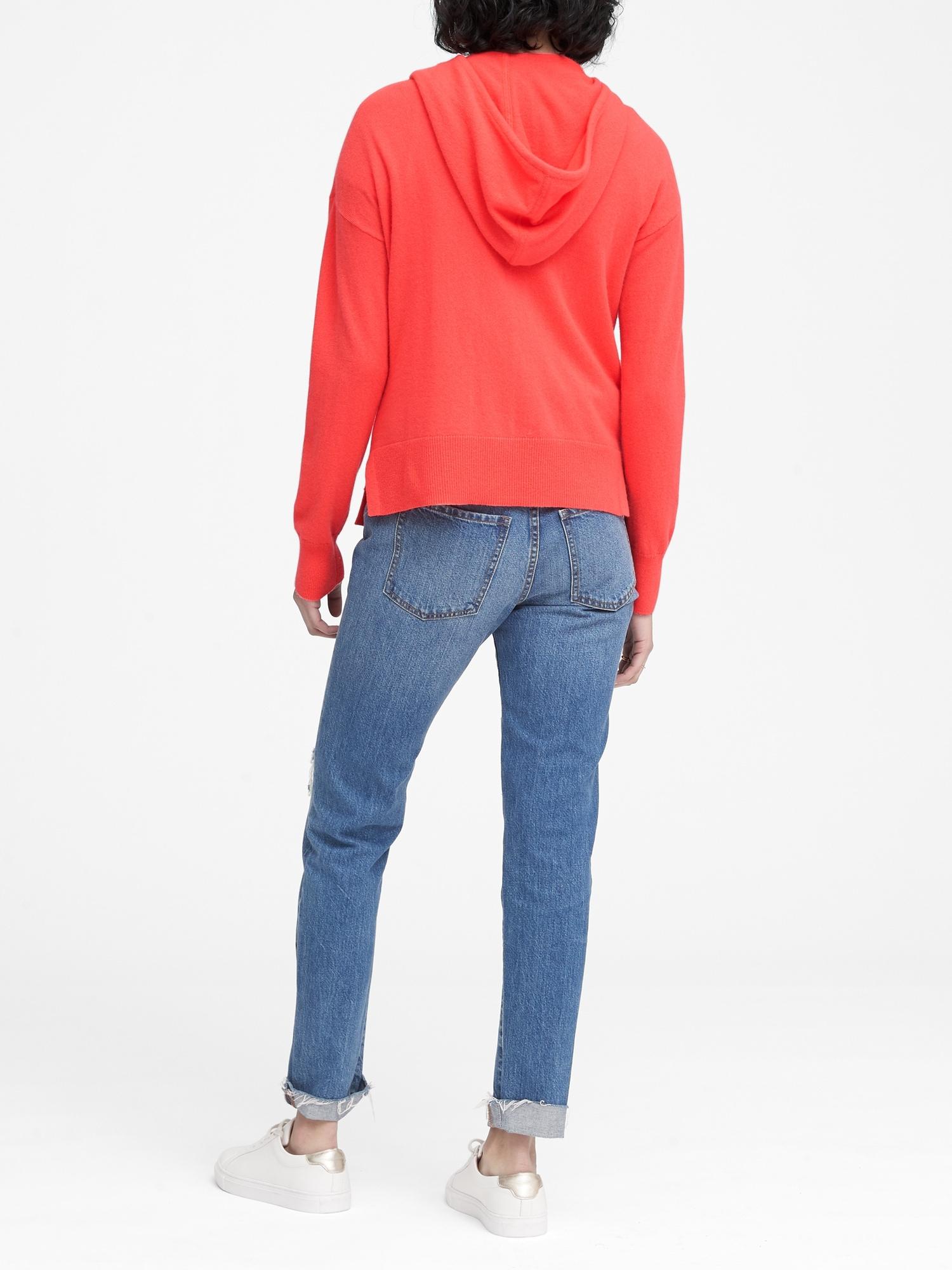 Banana Republic Cashmere Sweater Hoodie - Lyst