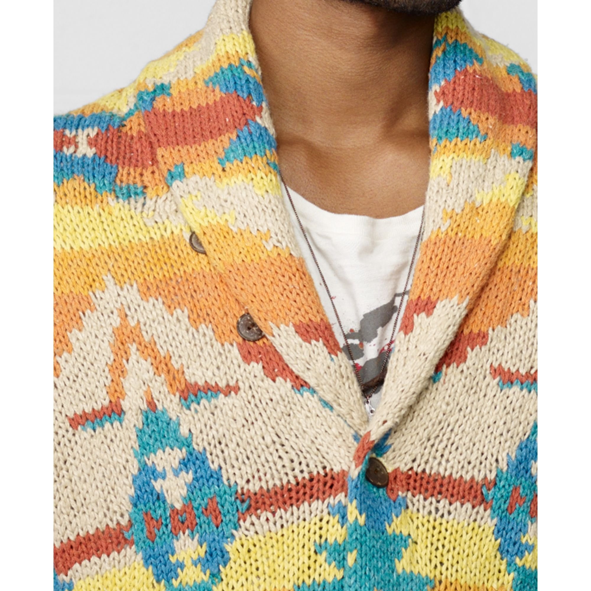 Denim And Supply Ralph Lauren Southwestern Shawl Collar Cardigan In