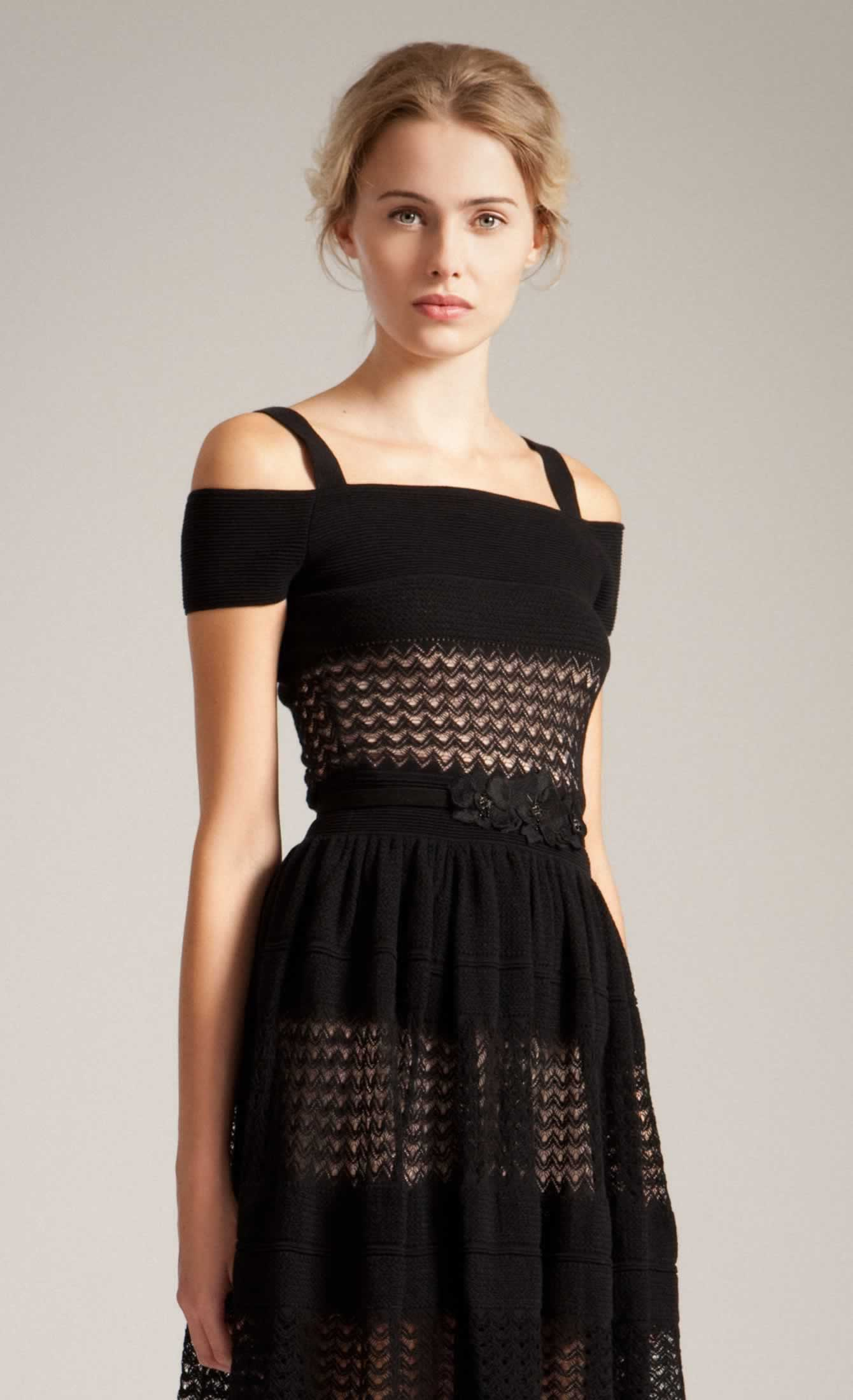 Lyst - Temperley London Piper Dress in Black