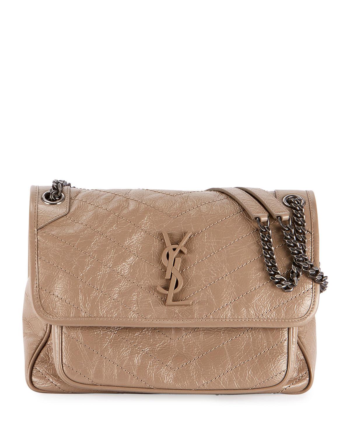 Saint Laurent Niki Medium Monogram Ysl Shiny Waxy Quilted Shoulder Bag Saint Laurent Niki Medium Monogram Ysl Shiny Waxy Quilted Shoulder Bag