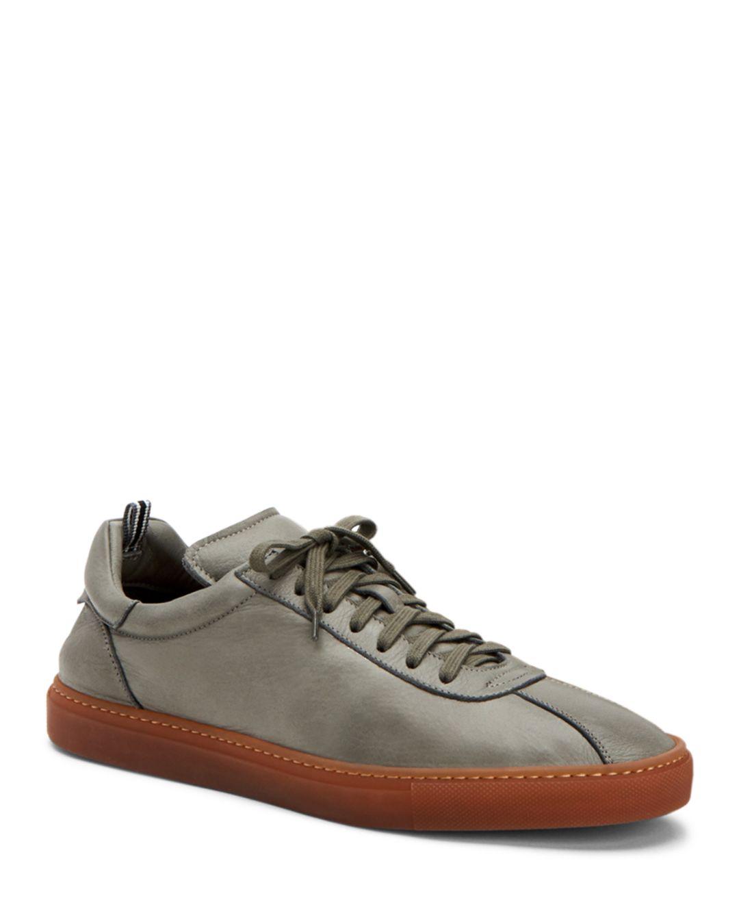 Aquatalia Men's Scott Tumbled Calf Leather Low-top Sneakers for Men - Lyst