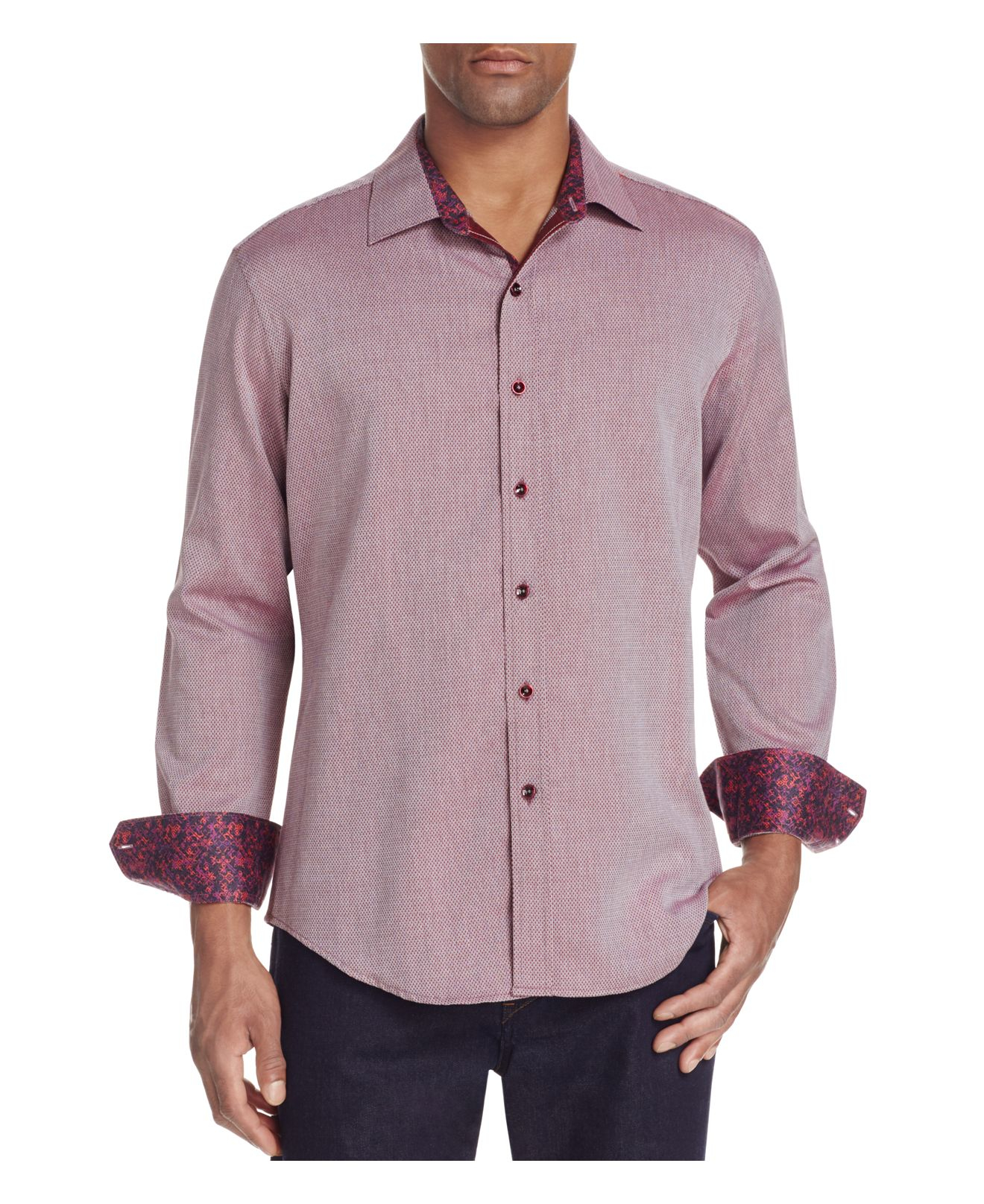Lyst Robert Graham Boden Classic Fit Button Down Shirt In Purple For Men