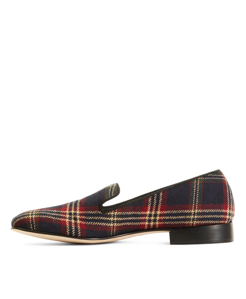 Lyst - Brooks Brothers Signature Tartan Wool Slippers in Blue for Men