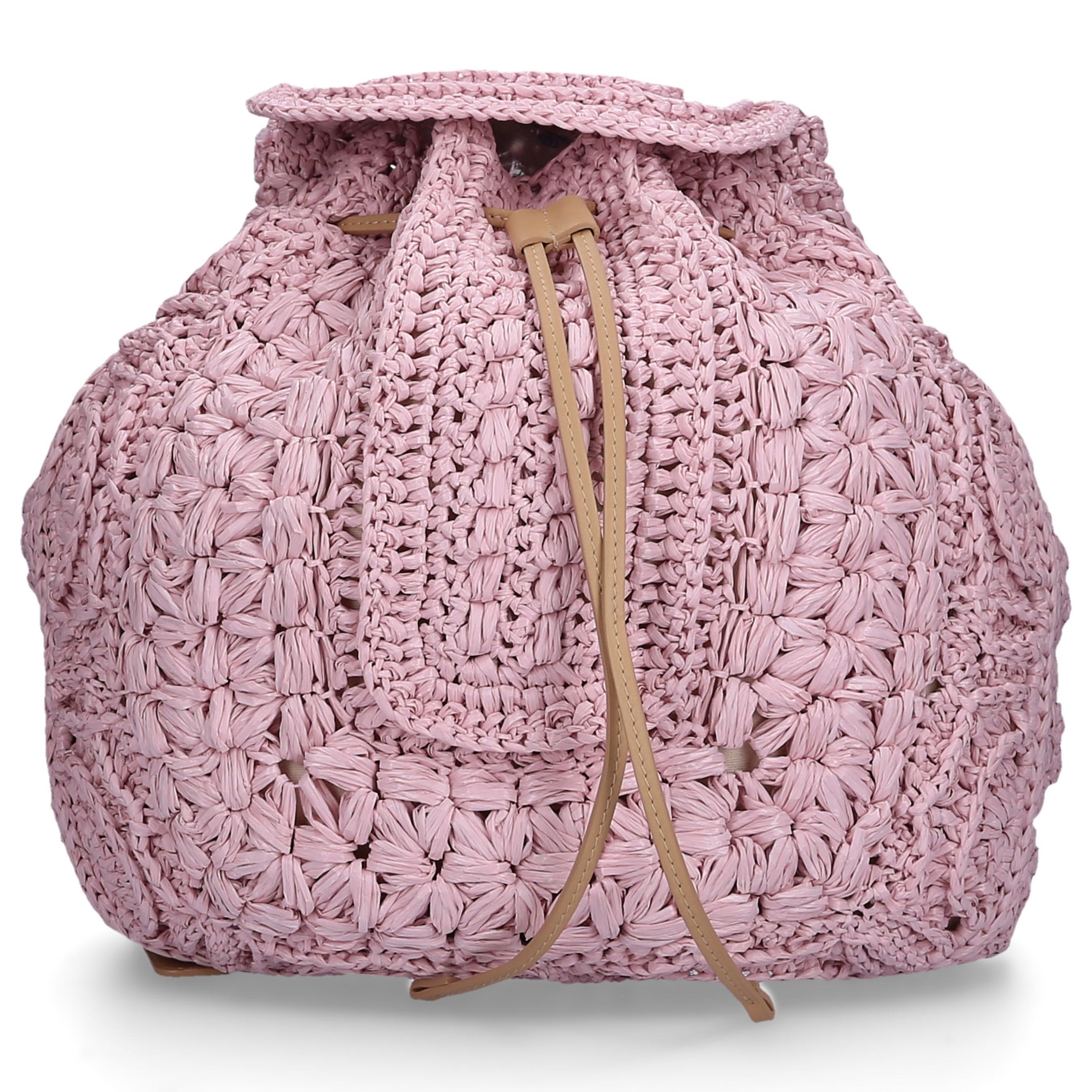 Alberta Ferretti Women Backpack 52a760 Viscose Logo Pink in Pink - Lyst