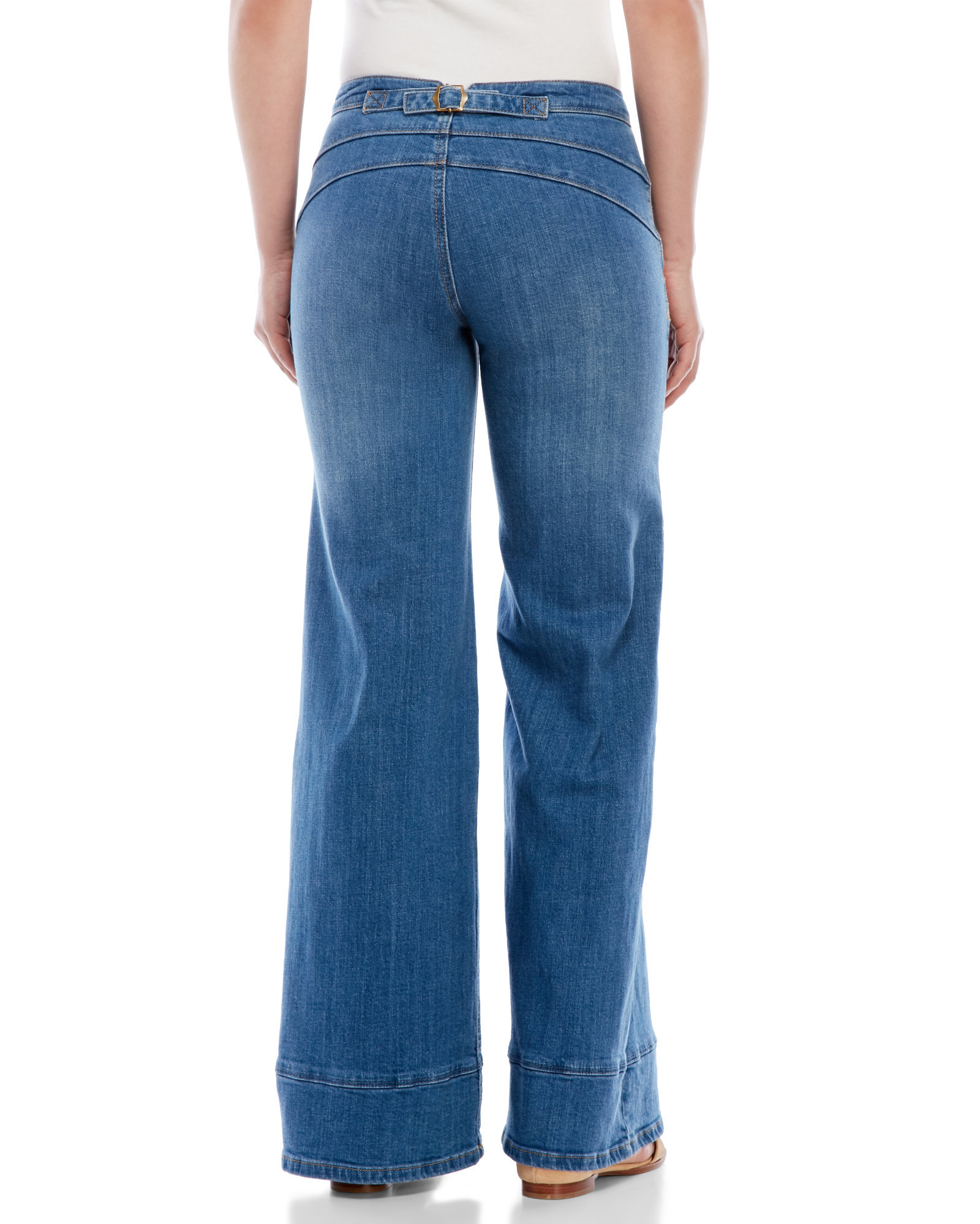 Free People High Waist Wide Leg Jeans in Blue - Lyst