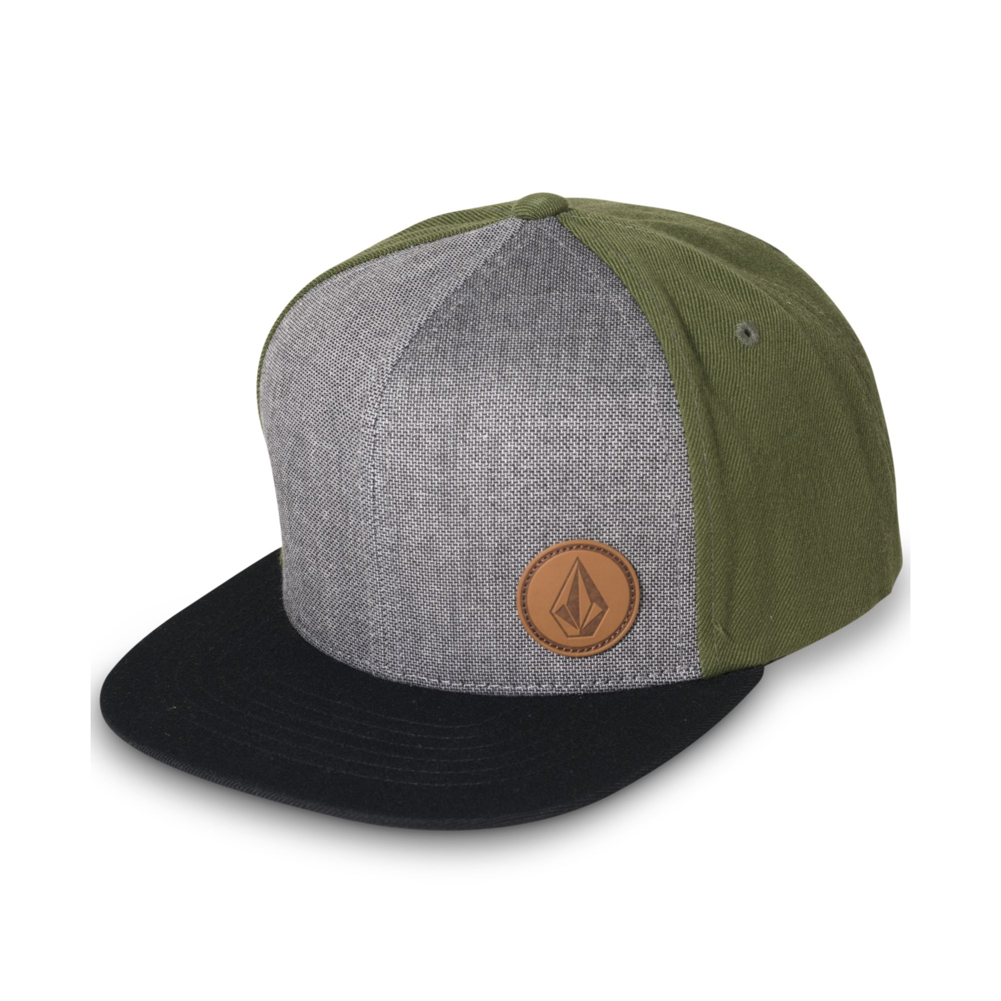 Lyst Volcom Upper Corner Stone Snapback Hat In Green For Men
