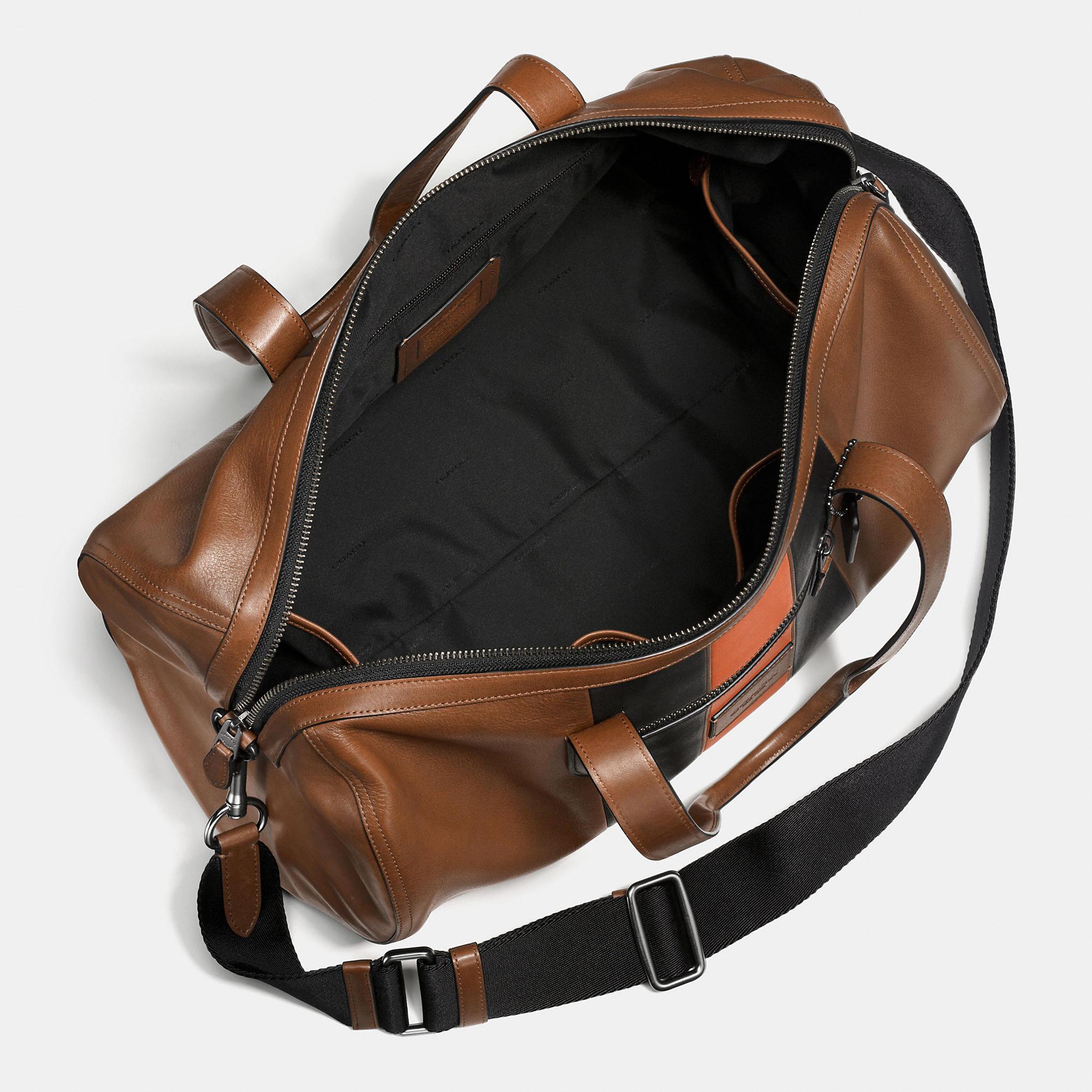 COACH Metropolitan Soft Gym Bag In Sport Calf Leather With Varsity ...