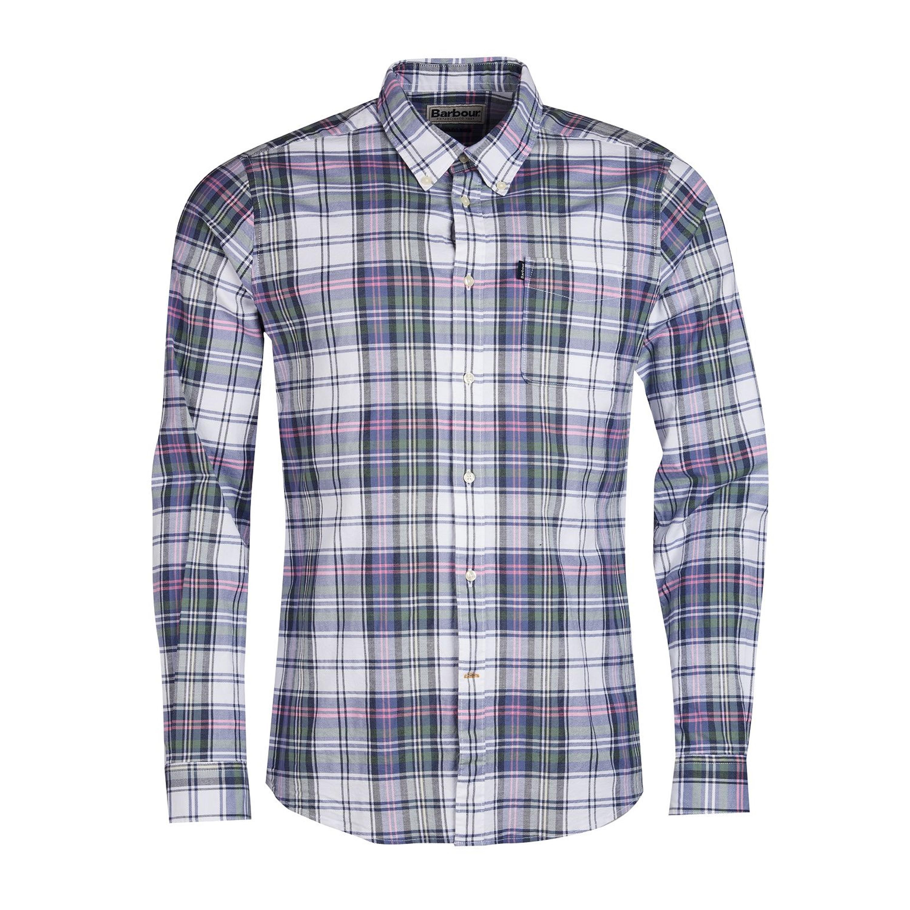 Barbour Cotton Oxfd Check 2 Tf Mens Shirt in White for Men - Save 56% ...