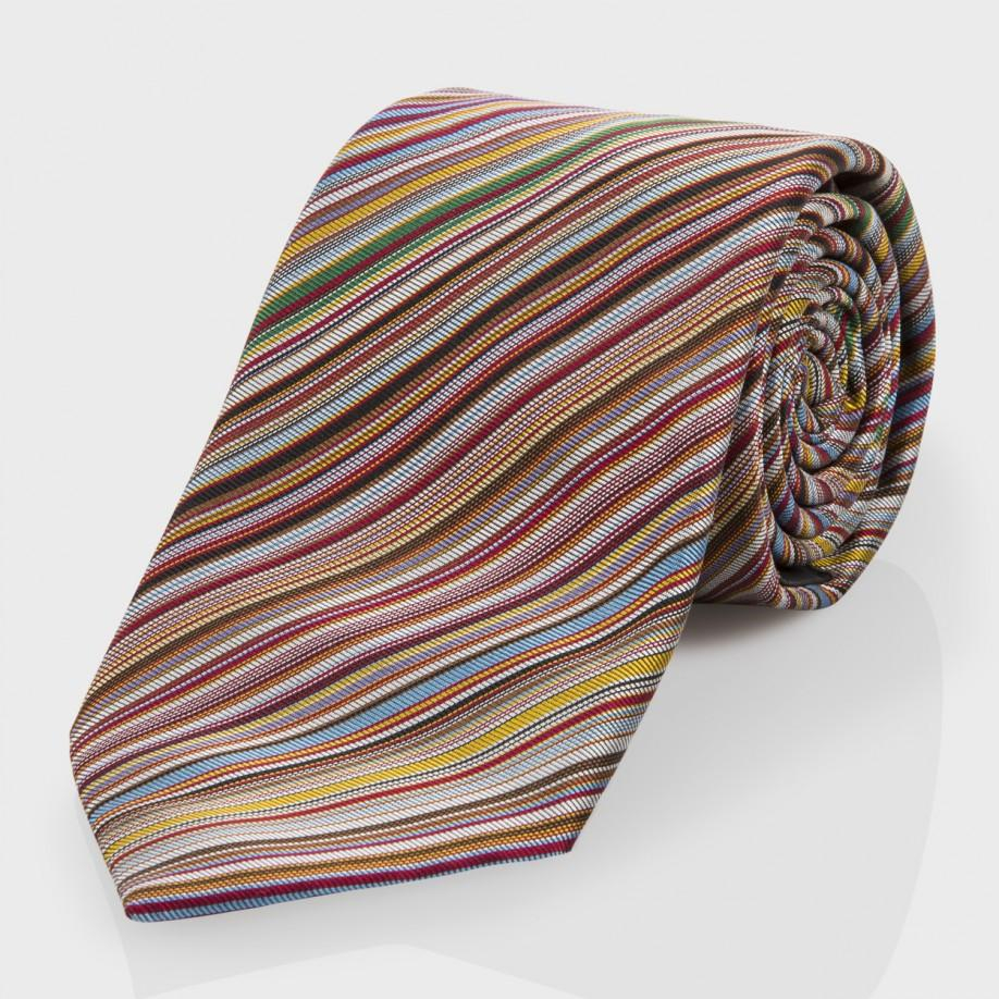 Lyst - Paul Smith Signature Stripe Silk Tie for Men