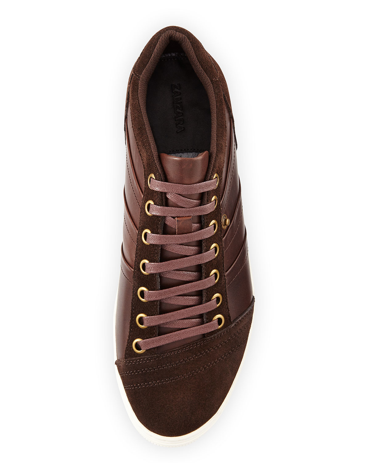 Lyst - Zanzara Suede/leather Lace-up Sneaker in Black for Men