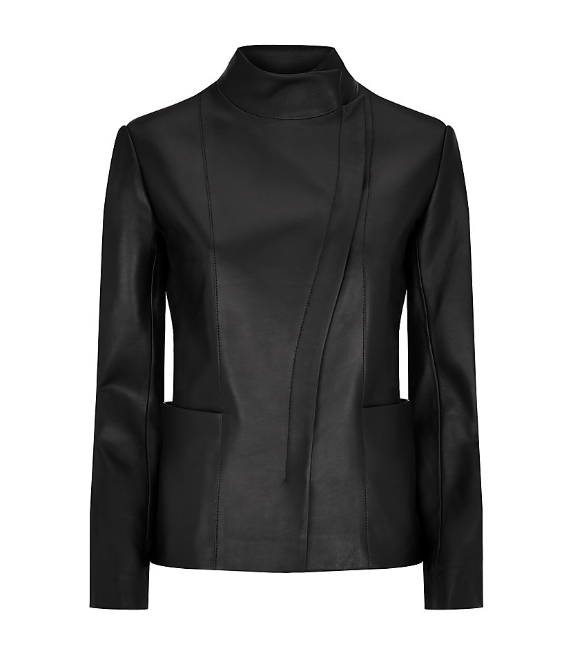 The row Jacton Leather Jacket in Black | Lyst