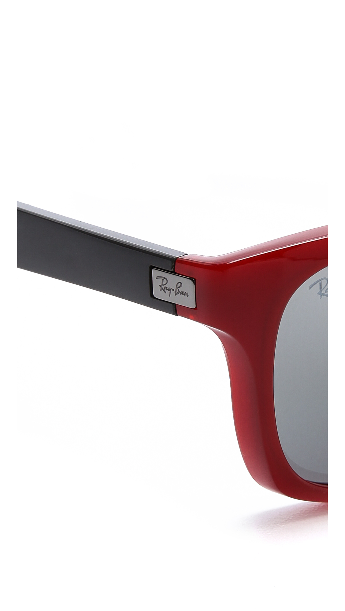 Lyst Ray Ban Oversized Square Sunglasses In Red