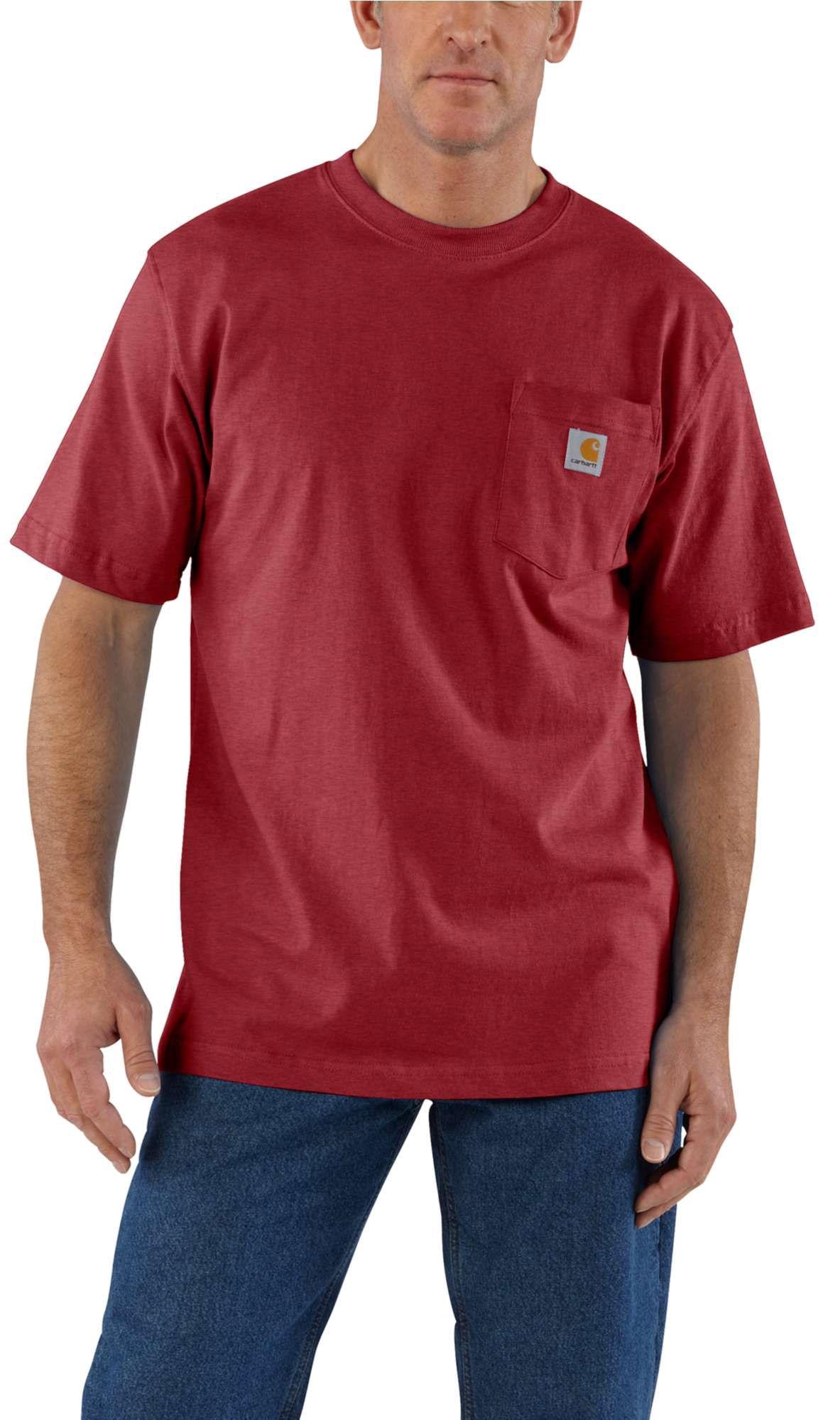 Carhartt Workwear Pocket Short Sleeve T-shirt in Red for Men - Lyst