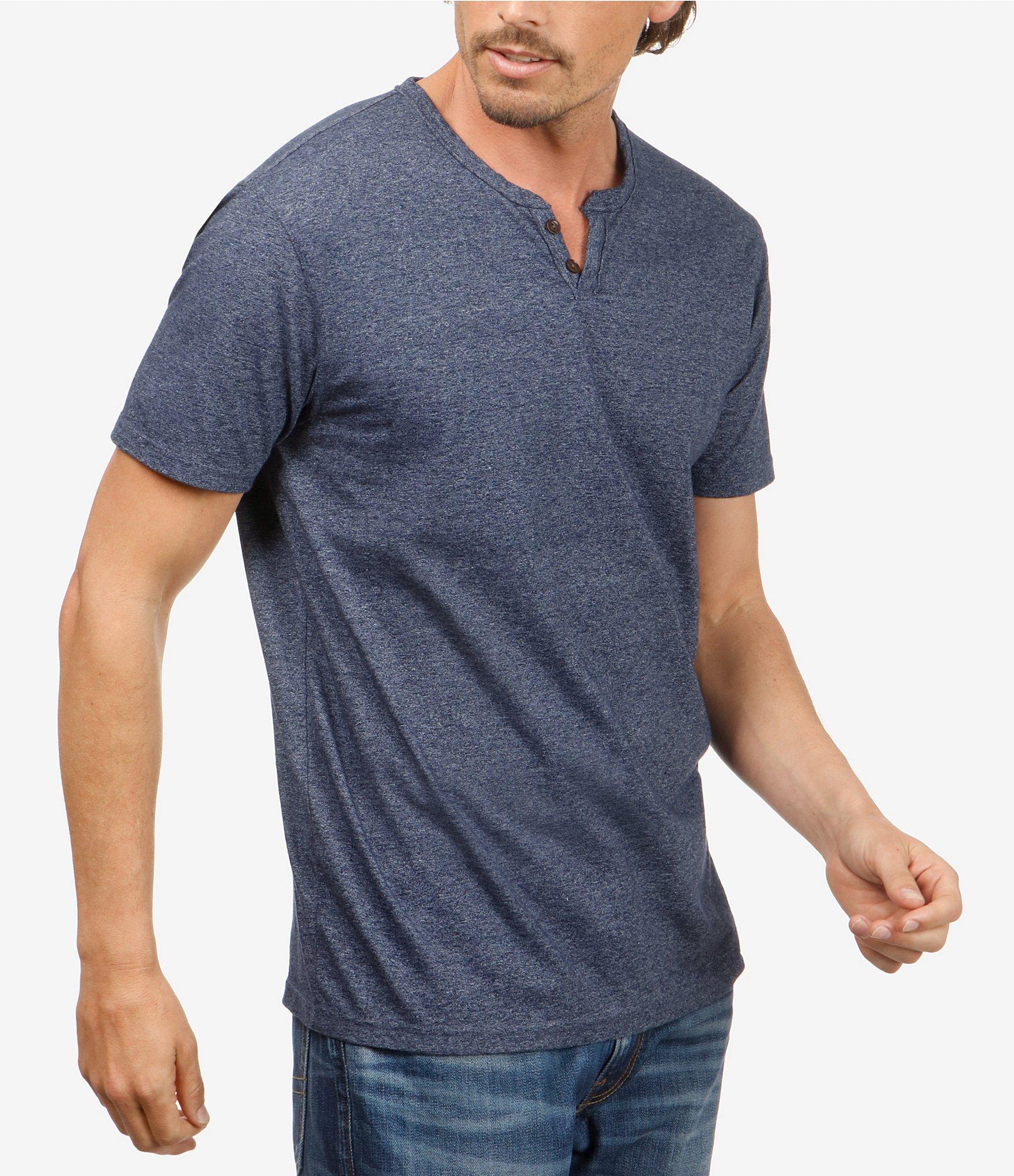 Lucky Brand Mock Twist Short-sleeve Notch Neck Tee in Blue for Men - Lyst