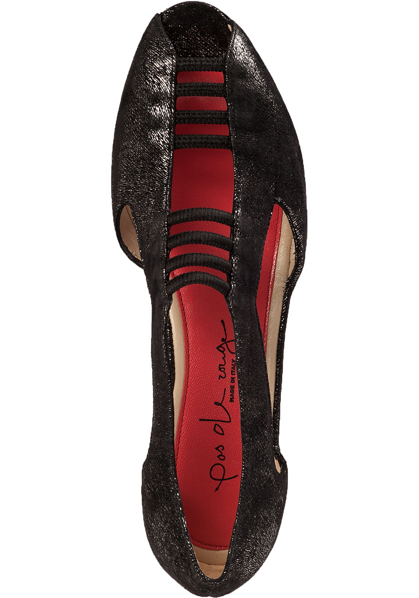 Pas de rouge Silvia Wedge Black Suede in Black | Lyst