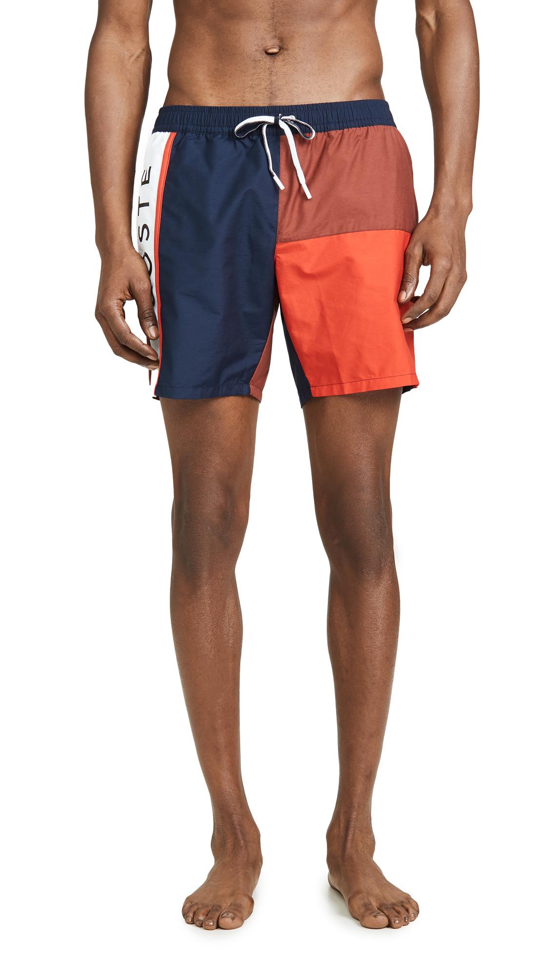 Lacoste Sport Logo Board Shorts for Men - Lyst