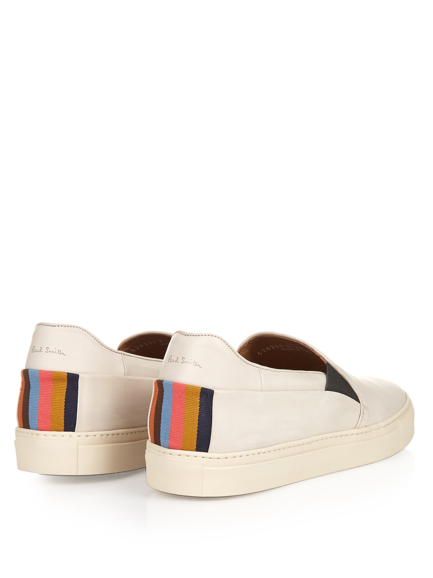 Lyst - Paul Smith Zorn Slip-on Leather Trainers in White for Men