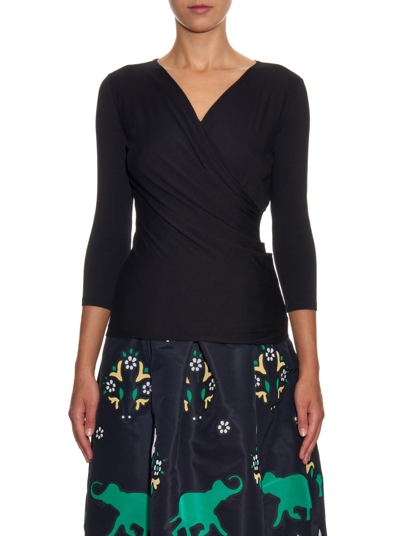 Max Mara Caprice Top In Blue Lyst