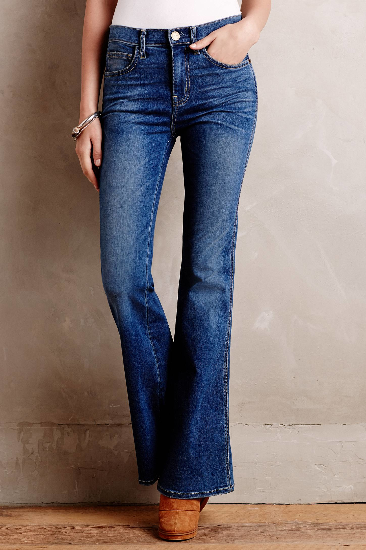 Current/elliott Girl Crush Flare Jeans in Blue | Lyst