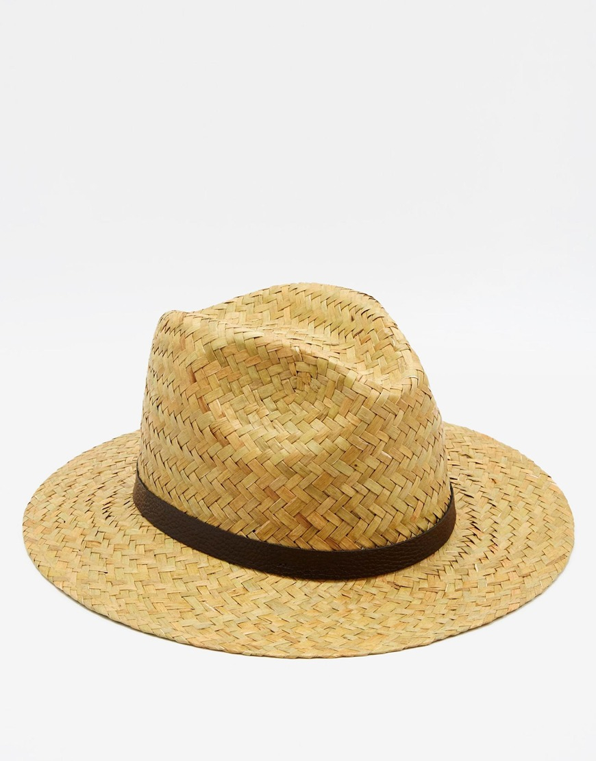 Catarzi Fedora Wide Brim Straw Hat in Natural for Men - Lyst