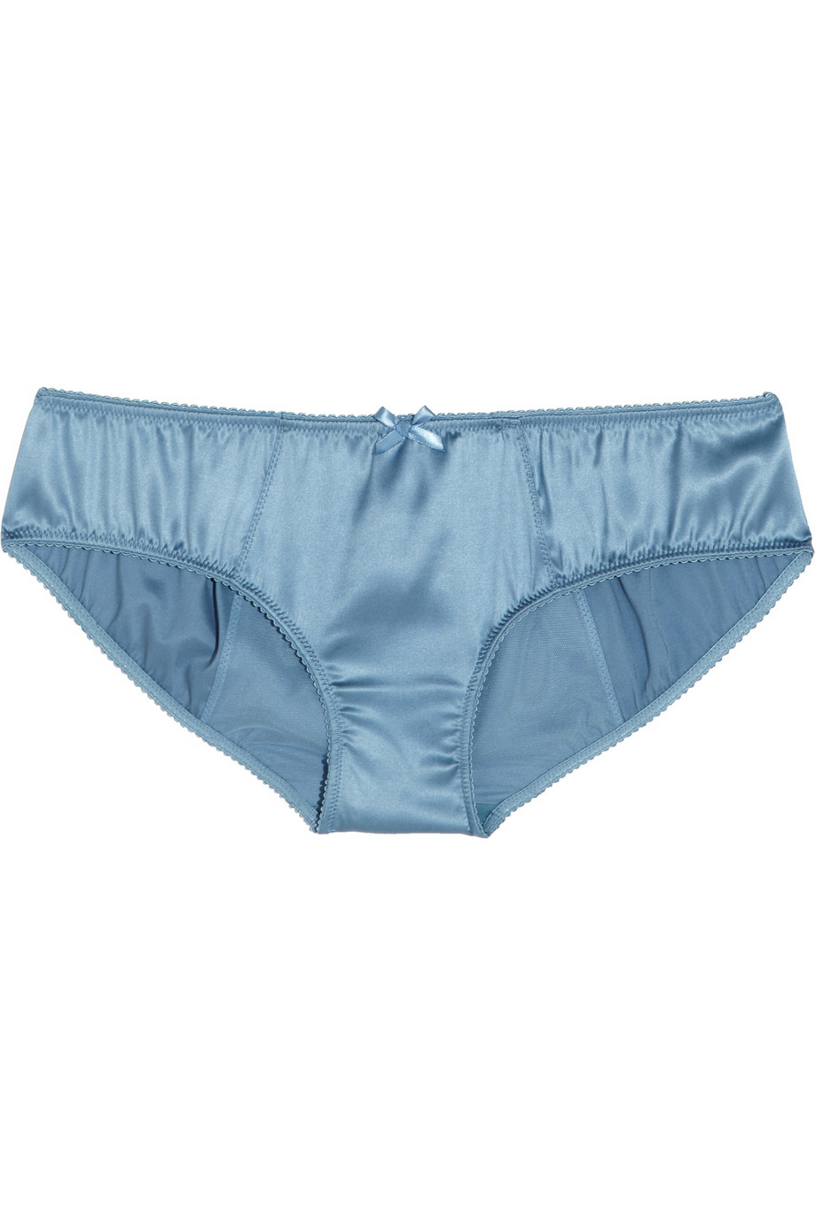 Dolce And Gabbana Stretch Silk Satin Briefs In Blue Lyst