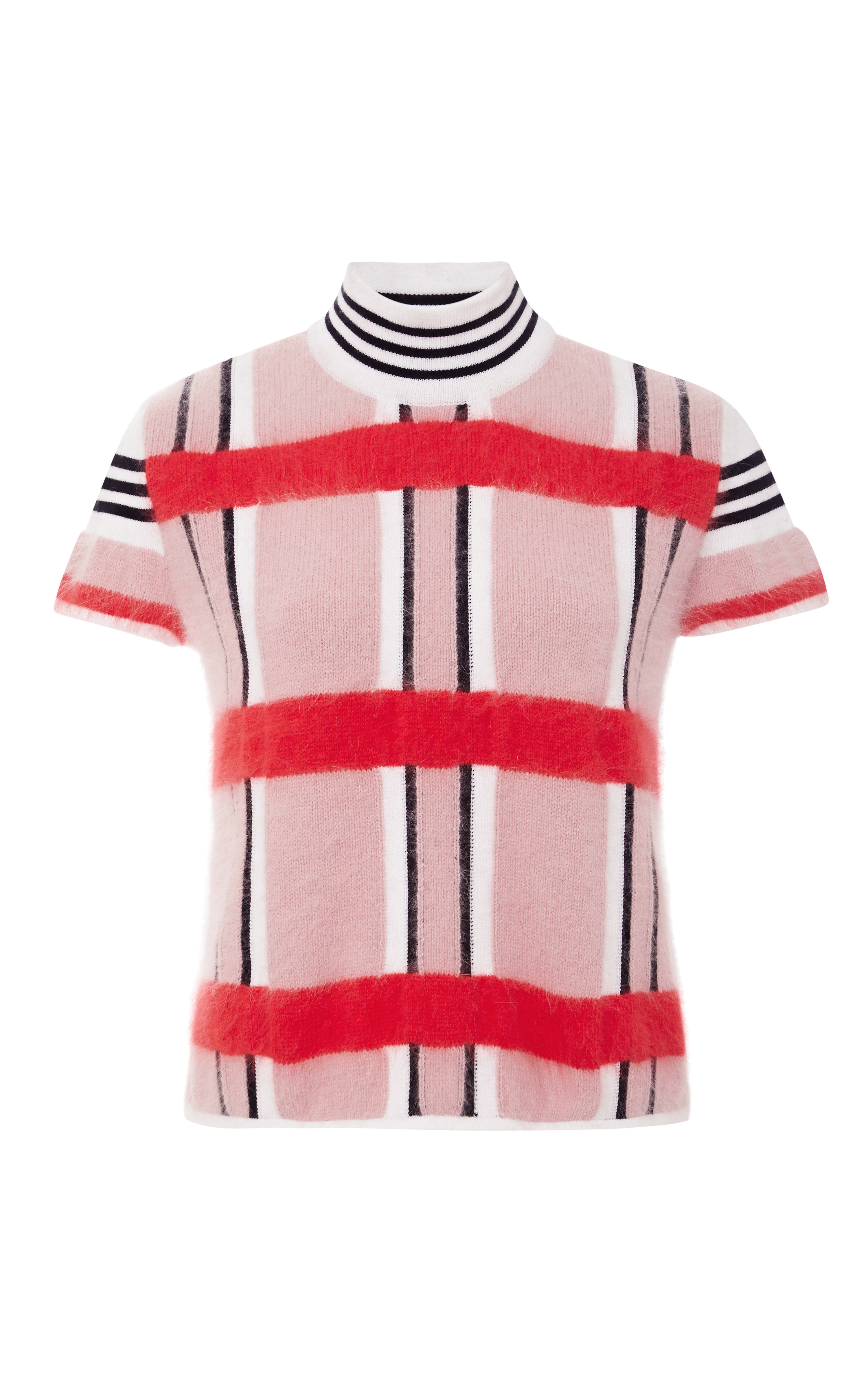Tanya taylor Toto Plaid Sweater in Pink | Lyst